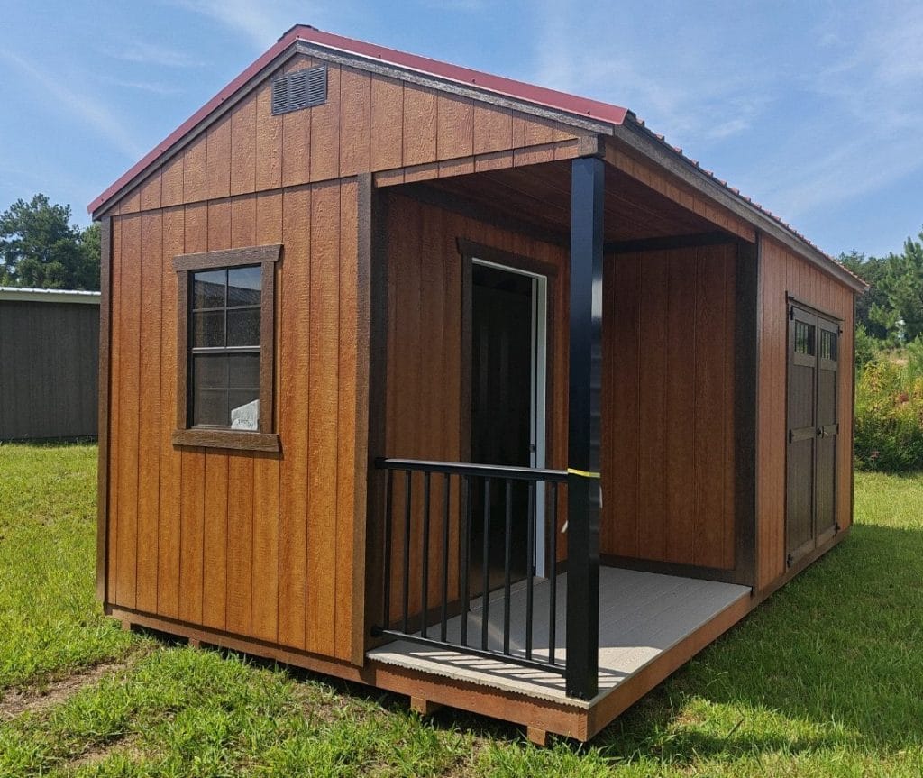12x20 Side Porch Cabin (39376) - Southern Backyard Living: Portable ...