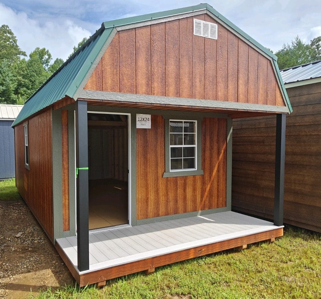 12x24 Lofted Barn Cabin (49319) - Southern Backyard Living: Portable ...
