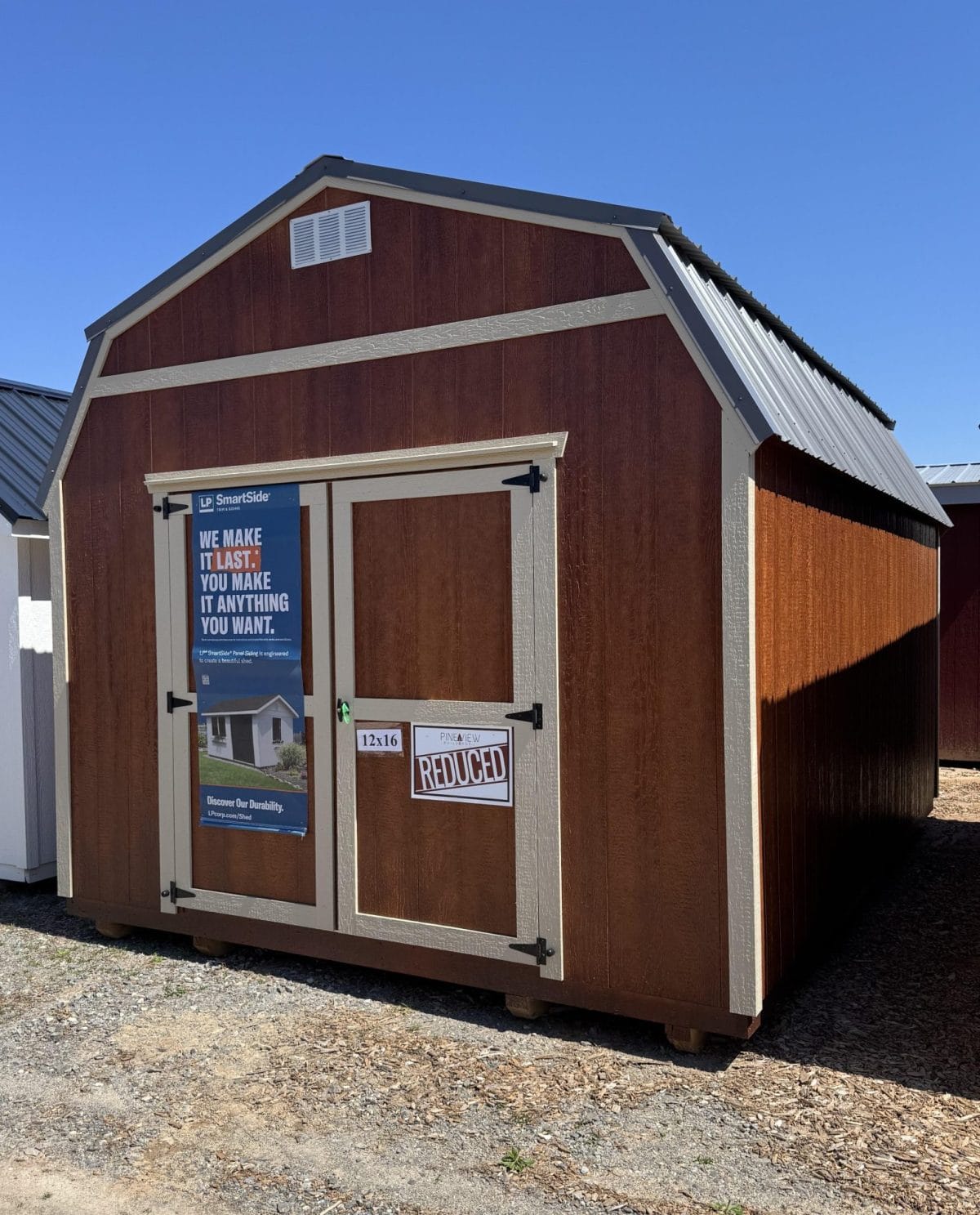 12x16 Lofted Barn Shed (53184) - Southern Backyard Living: Portable ...