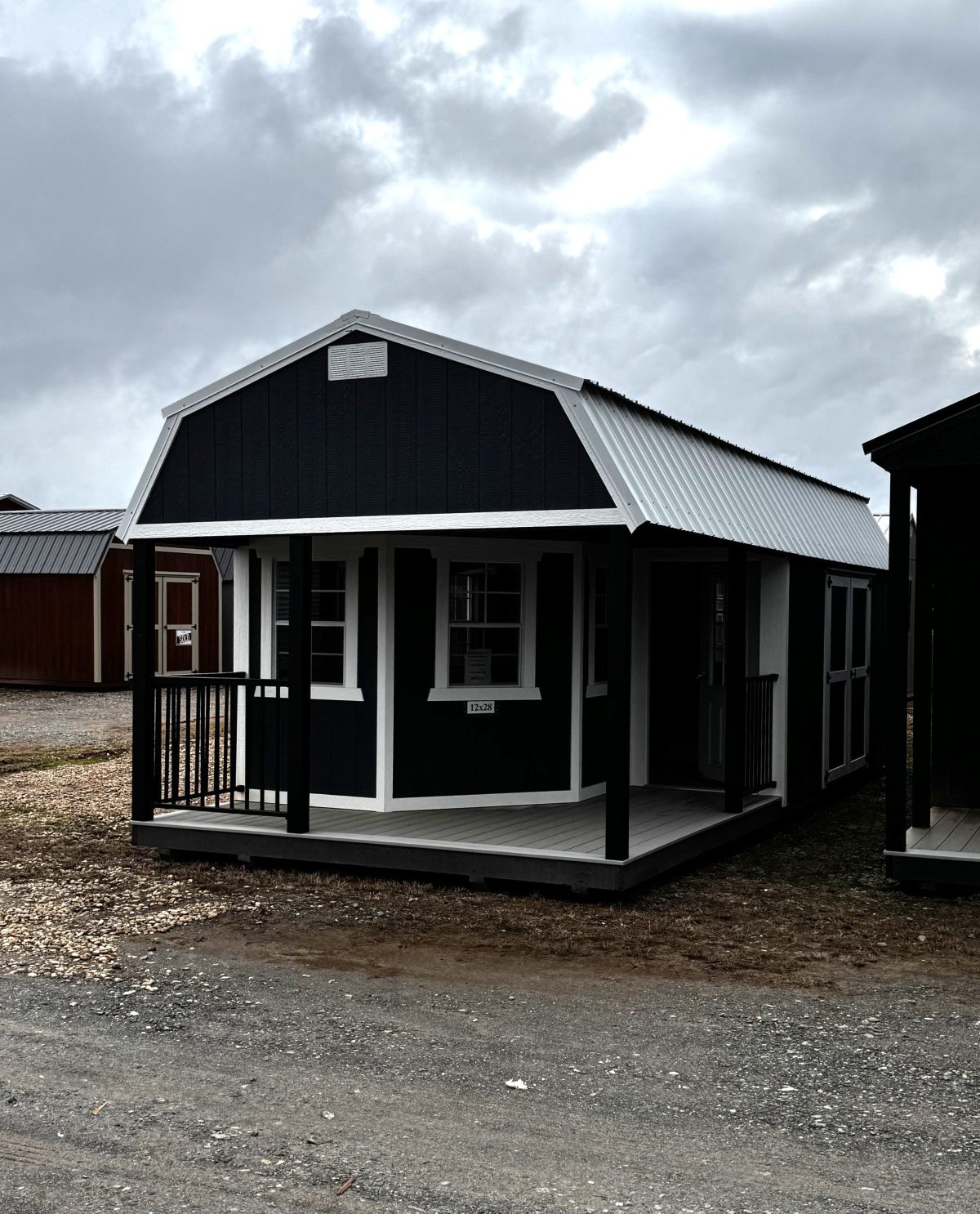 12x28 Deluxe Lofted Cabin (55224) - Southern Backyard Living: Portable ...