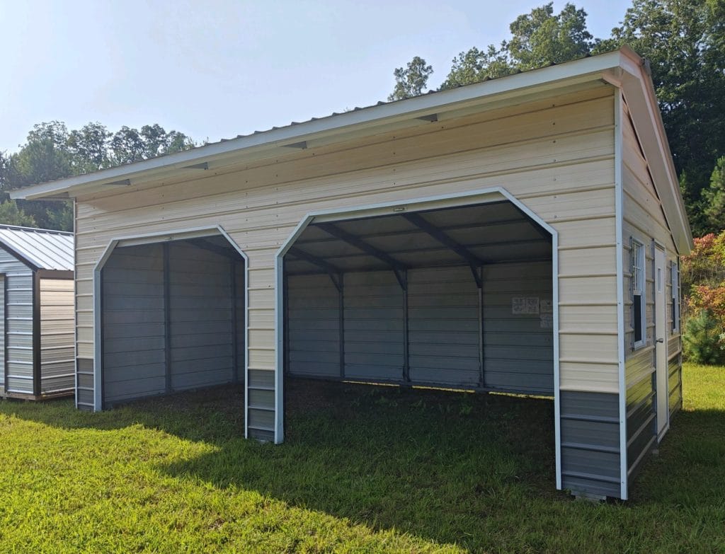 15x25x10x7 Single Slope Garage - Southern Backyard Living: Portable ...
